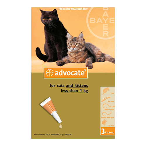 Buy Advocate Tick Flea & Worm Drops for Cats Online