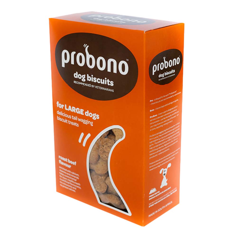 Buy Probono Roast Beef Flavoured Biscuits Treat for Large Dog 1 Pack Online